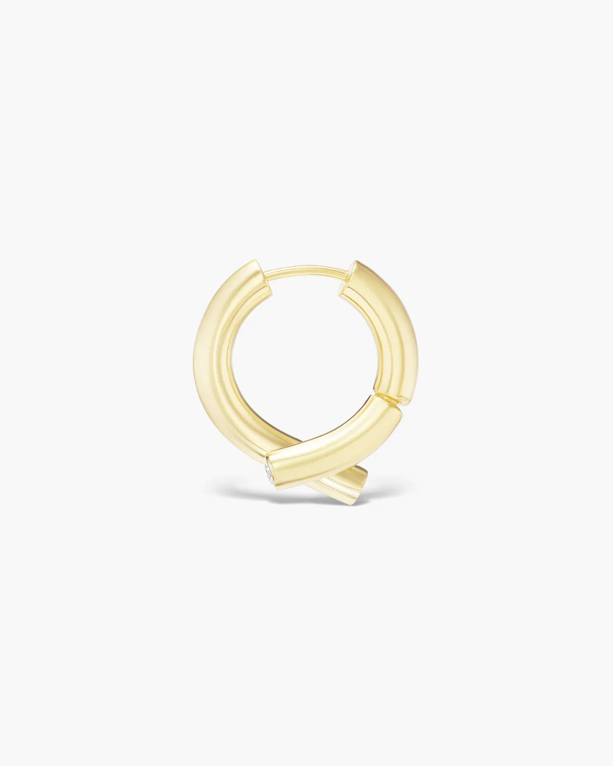 Oera Earrings Yellow Gold/Diamond - Mini Version – Gin and The Banker