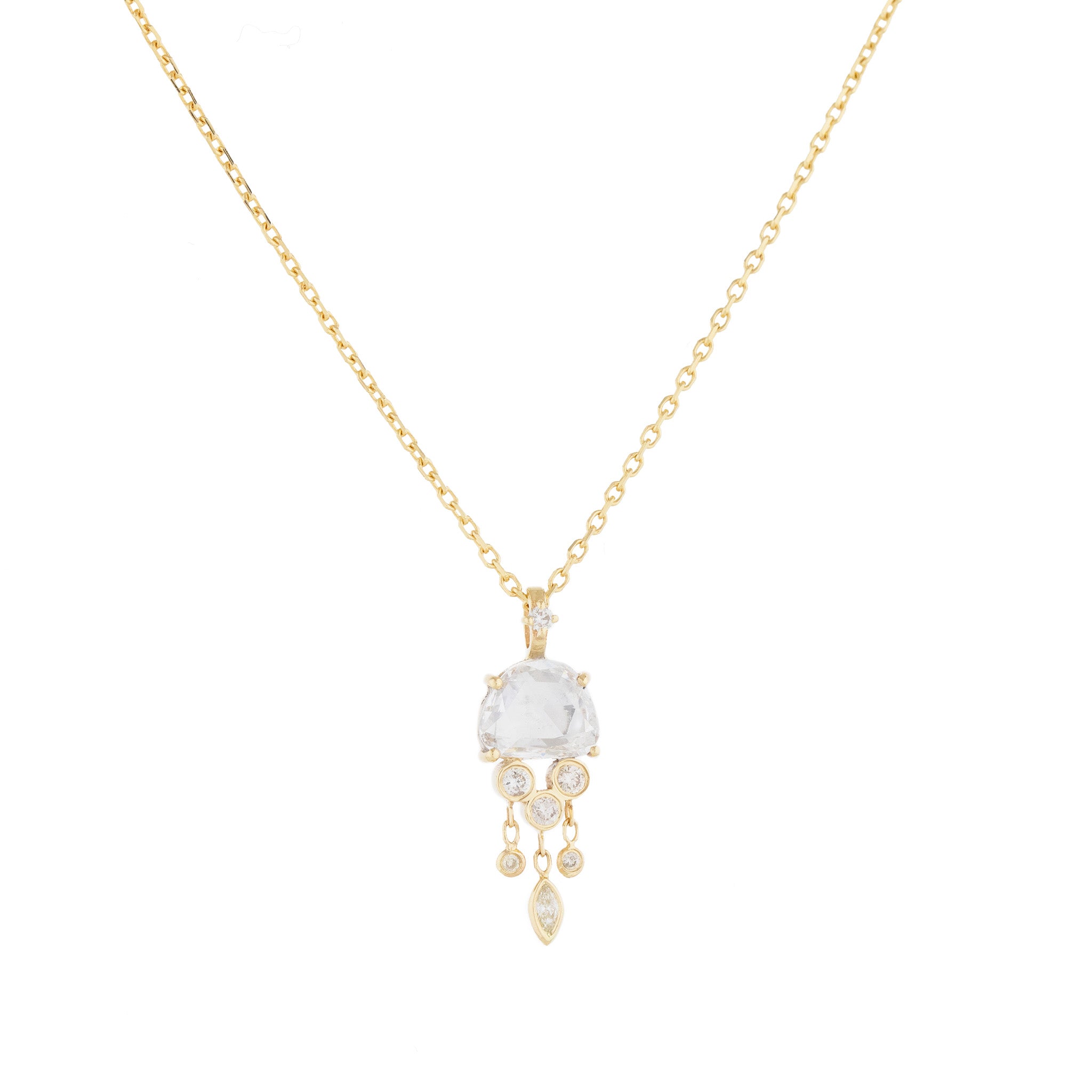DIAMOND JELLYFISH CHAIN PENDANT – Gin and The Banker