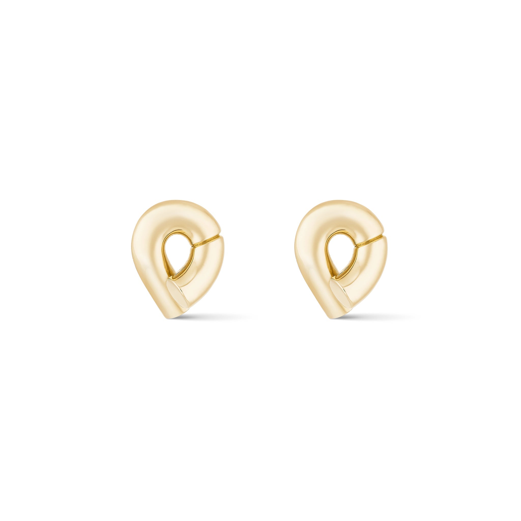 OERA STUD EARRINGS - YELLOW GOLD – Gin and The Banker